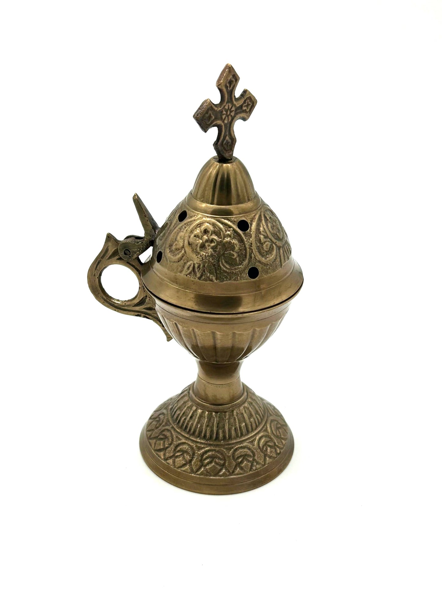 Hand Censer 27 (with Cross on Top) – Holy Trinity Church Supplies ...