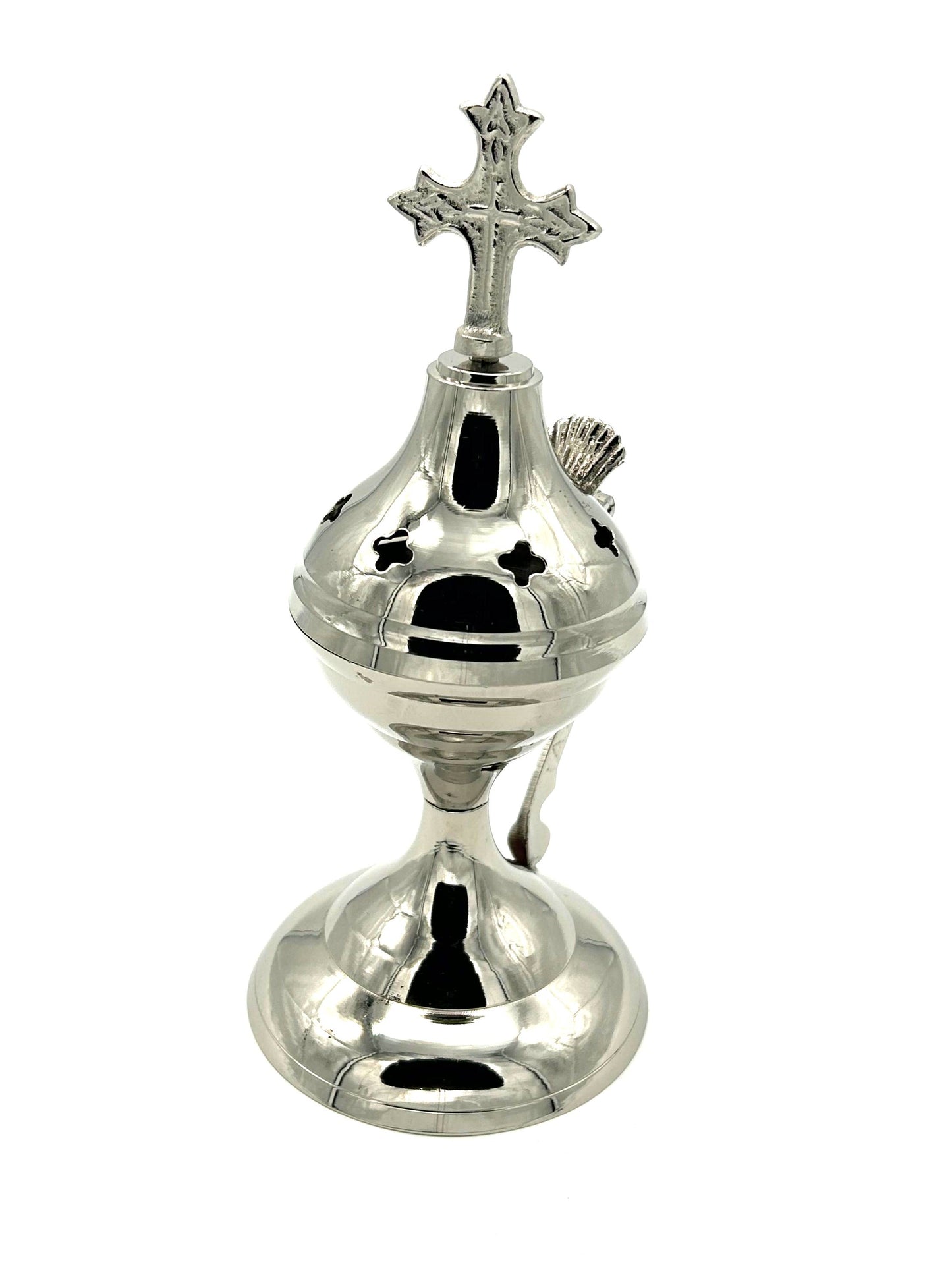 Hand Censer 28 (with Cross on Top) – Holy Trinity Church Supplies ...