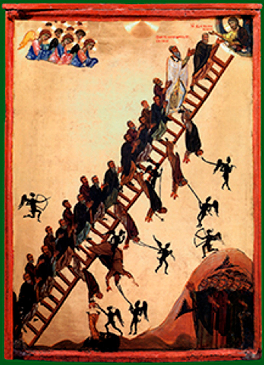 Ladder of Divine Ascent (Greek) Made-To-Order Icon – Holy Trinity ...