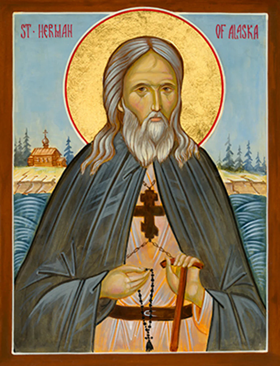 [Clearance] St. Herman of Alaska 7 Mounted Jordanville Icon – Holy ...